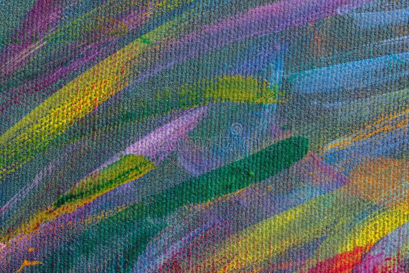 Close Up Texture and Color on Canvas Stock Photo - Image of artistic ...