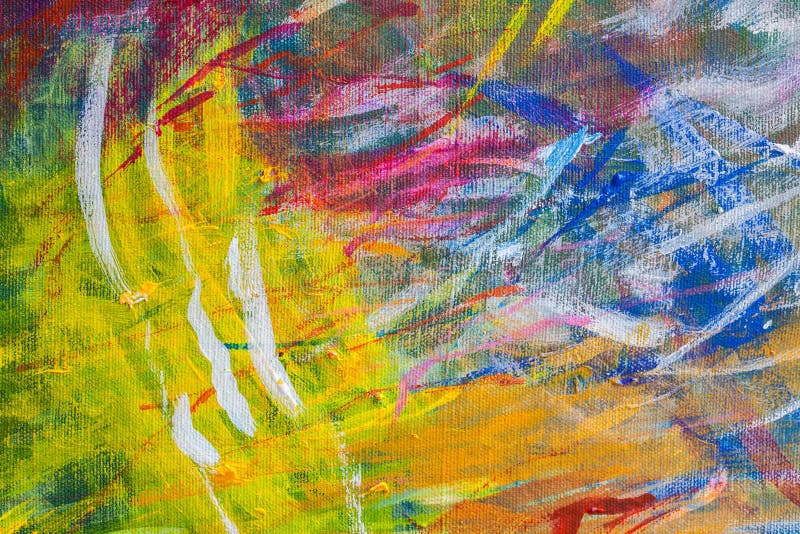 Close Up Texture and Color on Canvas Stock Illustration - Illustration ...