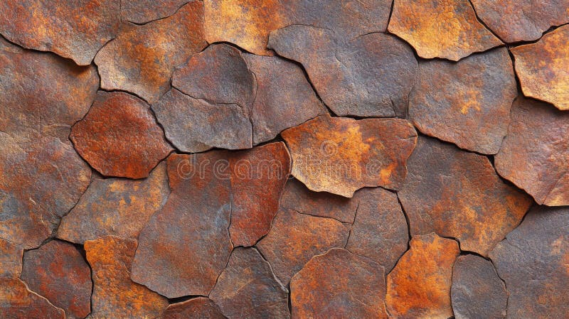 Close-up Texture of Cracked and Oxidized Metal Surface Stock ...
