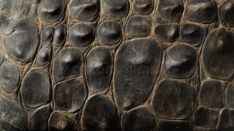 Close-up Texture of Dark Reptile Skin with Bumpy Patterns Stock ...