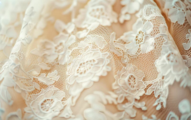 Wedding Dress Texture Close Up Image with Copy Space. Stock Image ...
