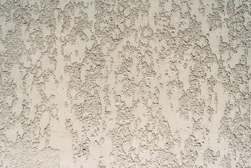 Close-up, the Texture of the Facade of Decorative Beige Plaster Stock ...