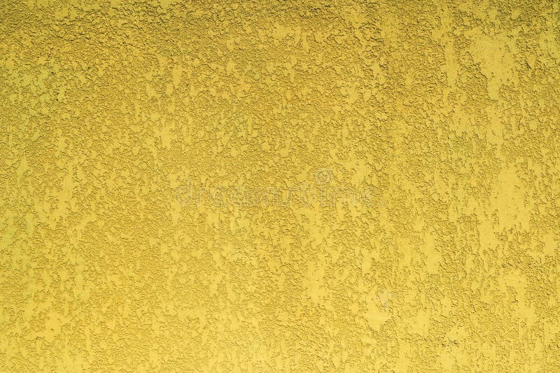 Close-up, the Texture of the Facade of Decorative Yellow Plaster Stock ...