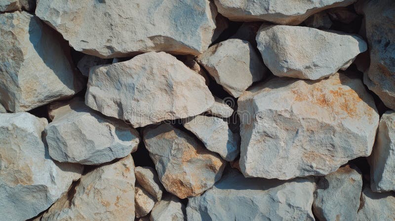 Close-up Texture of Grey and Brown Limestone Rocks for Background ...