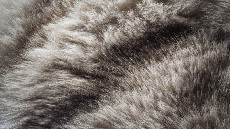Close-up Texture of Grey and White Fur Stock Illustration ...
