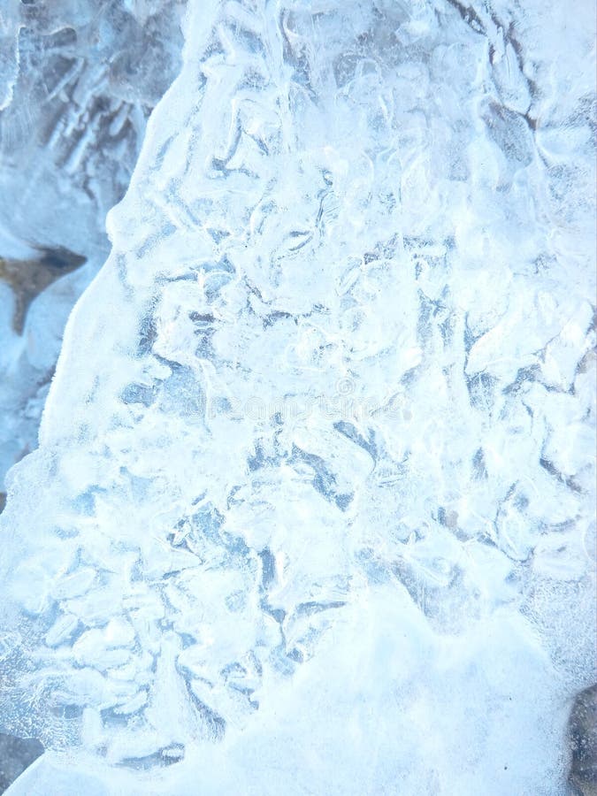 Ice on the River with Beautiful Patterns Stock Photo - Image of river ...