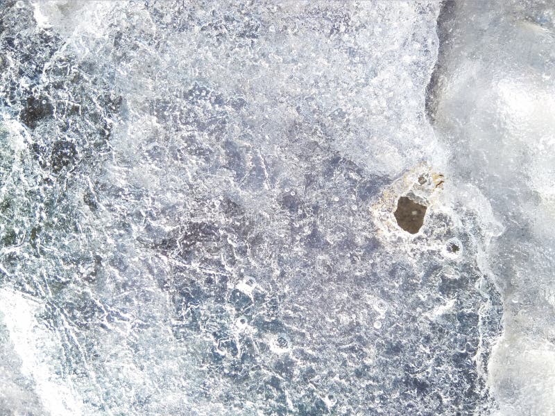 Ice on the River with Beautiful Patterns Stock Photo - Image of cold ...