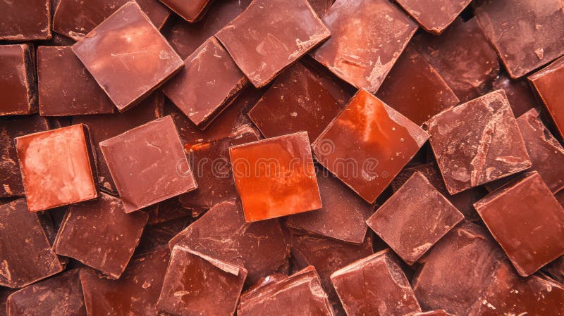 Close Up Texture of Milk Chocolate Bar Squares for Confectionery Design ...