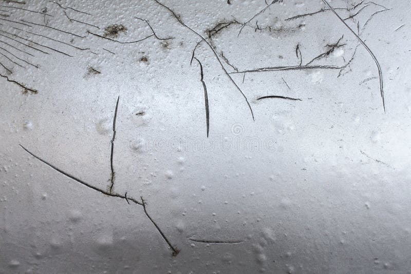 Texture Old Blonde Car with Paint Deep Damage on Background Stock Photo ...