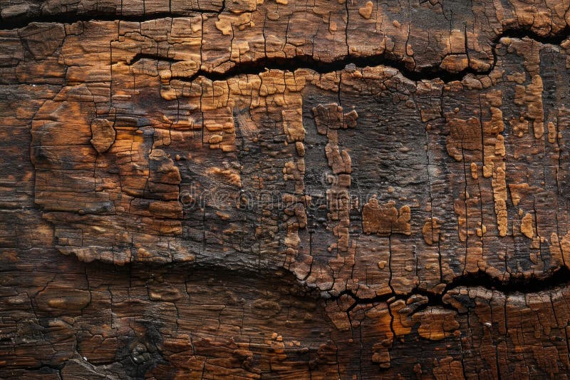 Old Cracked Wood Texture Showing Knots and Grain Stock Image - Image of ...