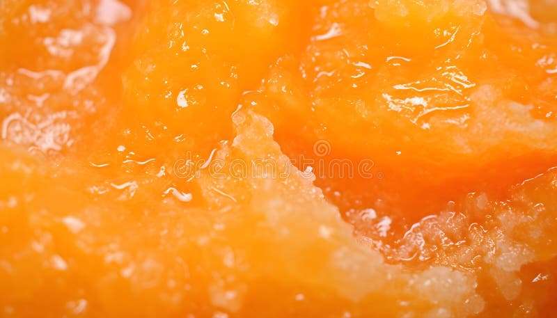 Close-Up Texture of Orange Marmalade with Fuzz Stock Illustration ...