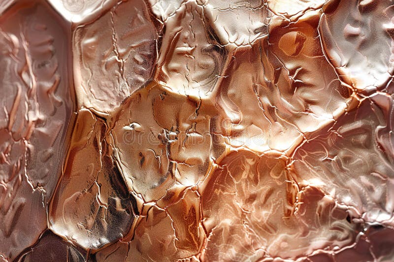A Close-up of the Texture and Pattern on Copper Skin, Showcasing Its ...