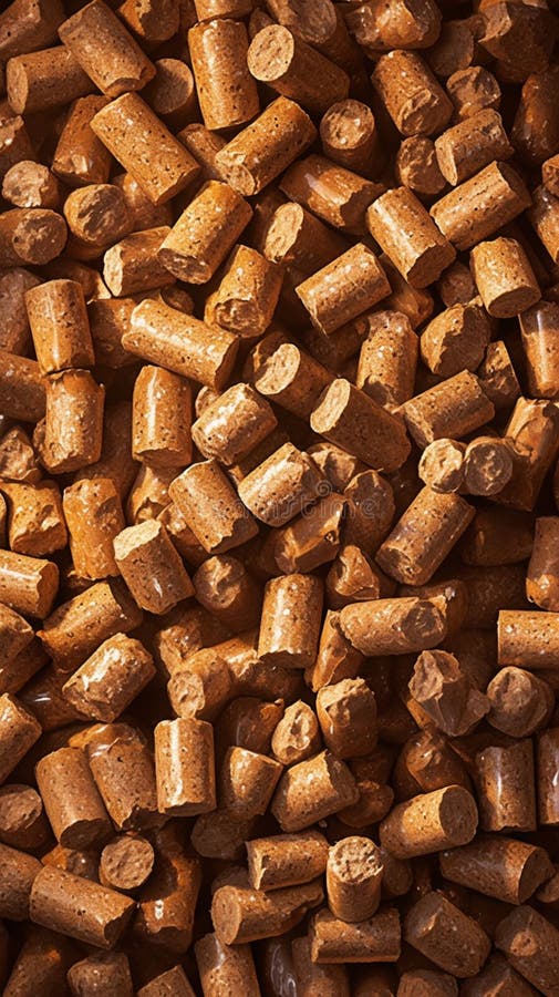 Close Up Texture of Pellets, Ideal for Heating and Warmth Stock ...