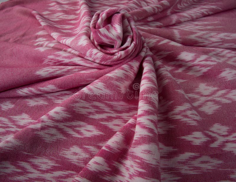 Close Up of Texture of Pink Color Hand Woven Cotton Fabric Stock Image ...