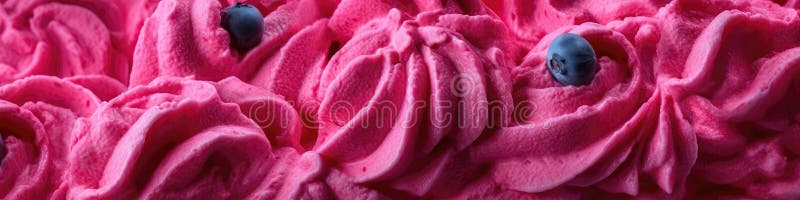 Close Up Texture of Raspberry Ripple Ice Cream. Banner. Panorama ...