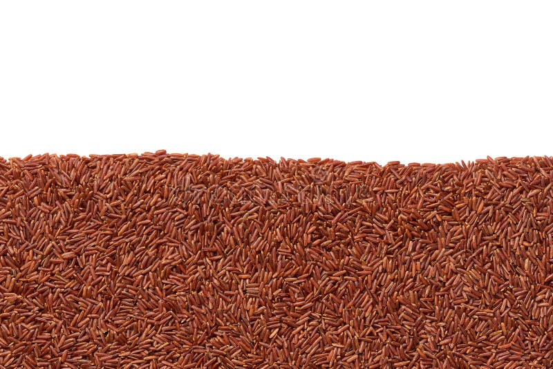 Close-up Texture of Raw Red Rice with Copy Space for Text Stock Image ...
