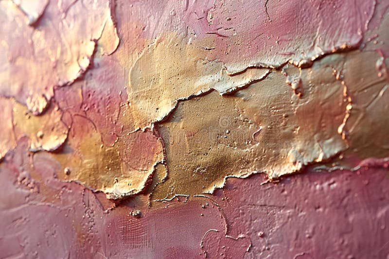 A Close-up of the Texture of Rose Gold Paint on a Smooth Wall ...