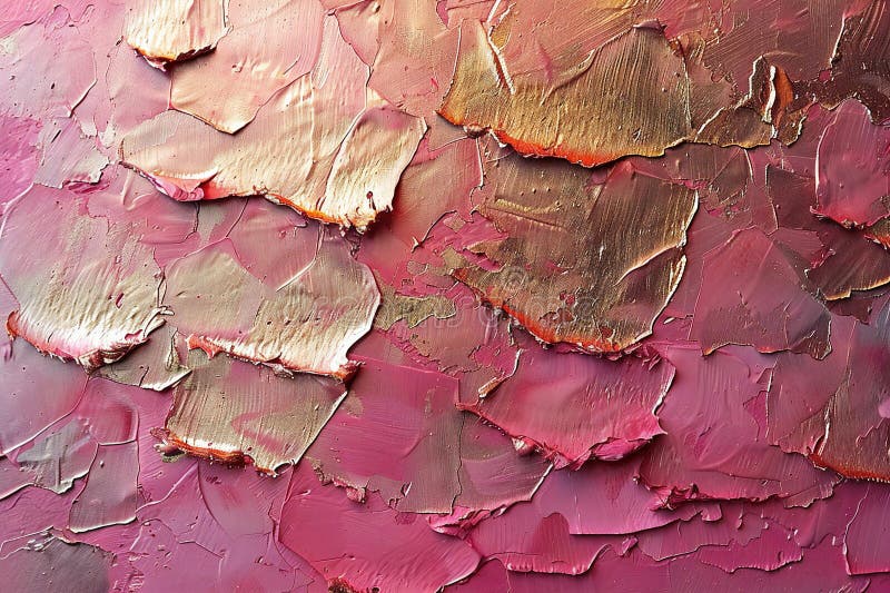 A Close-up of the Texture of Rose Gold Paint on a Smooth Wall ...