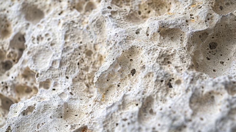 Close-Up Texture of Rough White Pumice Stone Surface for Background or ...