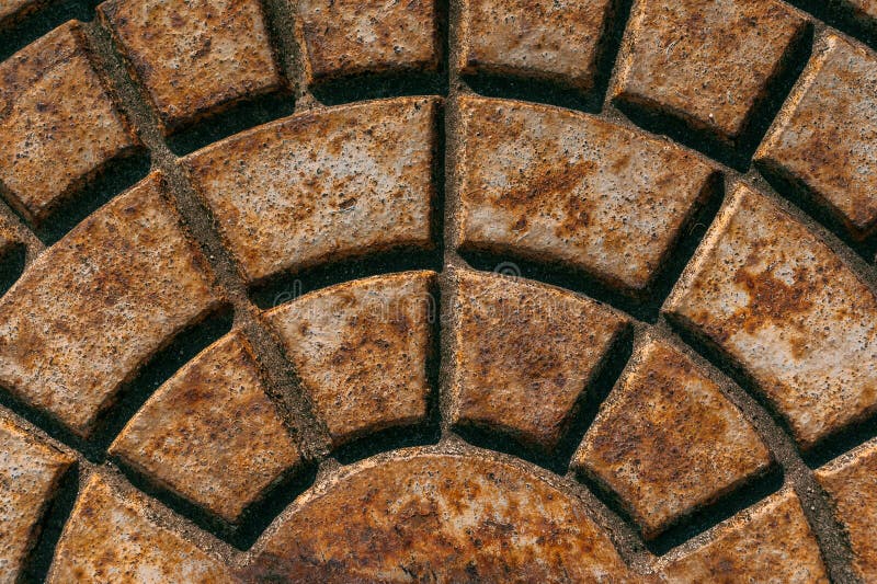 Close Up, Texture of Rusty Metal Hatch Stock Image - Image of iron ...