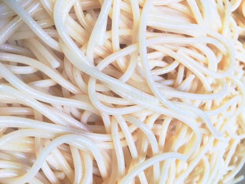 Close Up Texture Shot of Cooked Spaghetti Stock Image - Image of ...