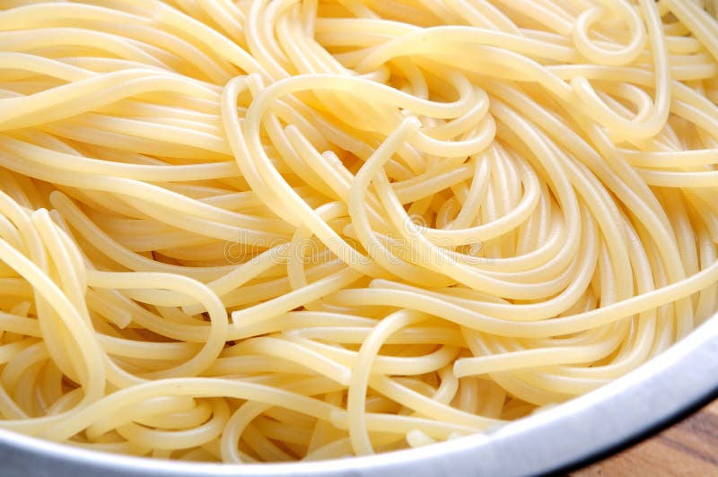 Close Up Texture Shot of Cooked Spaghetti Stock Image - Image of ...