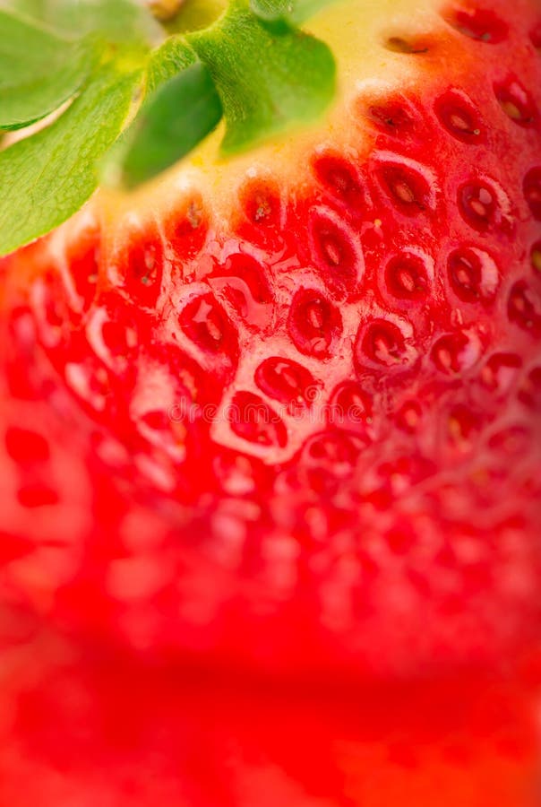 Close-up Texture of Strawberry, Macro Image Background Stock Image ...