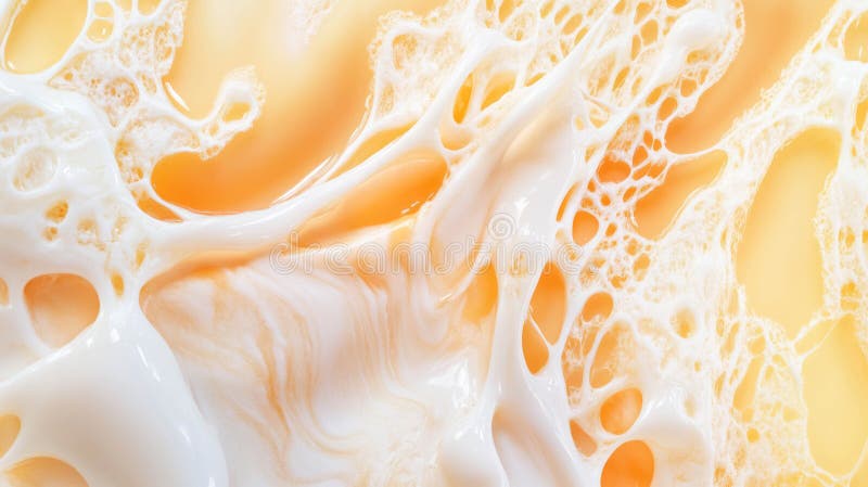 Close Up Texture of Stretching Mozzarella Cheese for Culinary Design ...