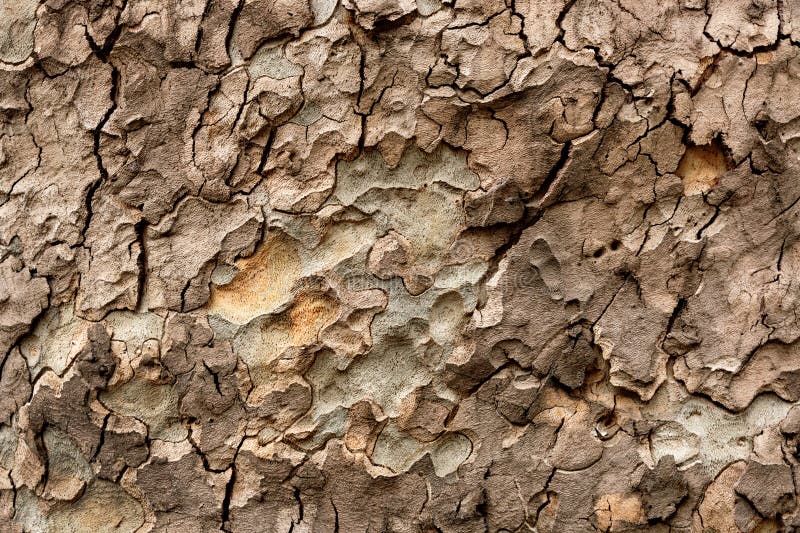 Close-up Texture of Tree Bark in Brown Beige Tones Stock Photo - Image ...