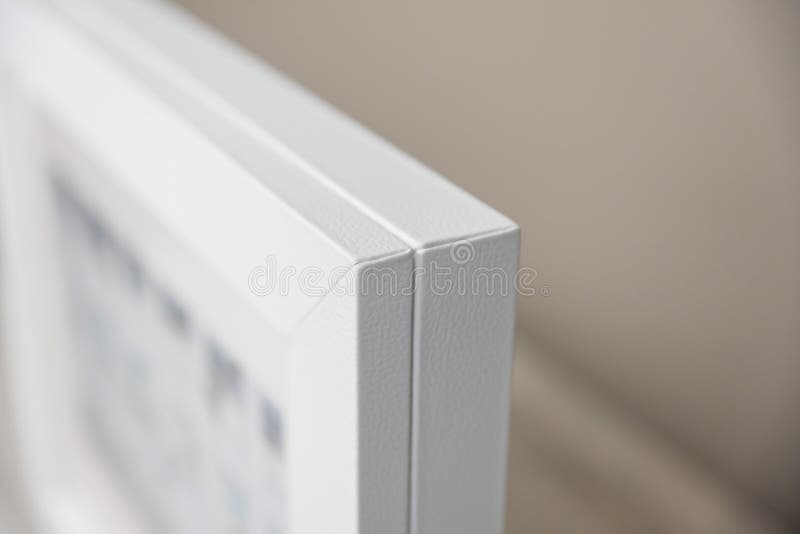 Close Up Texture View of Premium Authentic White Genuine Leather Album ...
