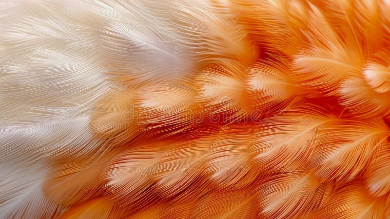 Close Up Texture of Warm Toned Soft Fluffy Feathers with Gradient ...
