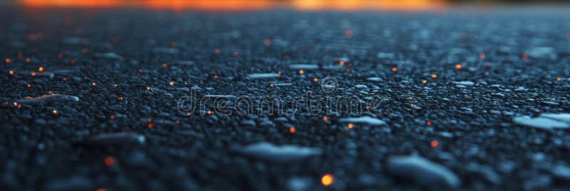 Close-up of Textured Asphalt on a Runway with Visible Aggregate in a ...