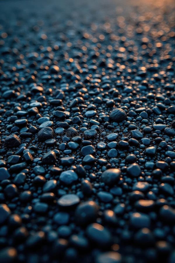 Close Up of Textured Asphalt, Showing Fine Coarse Aggregate, Street ...