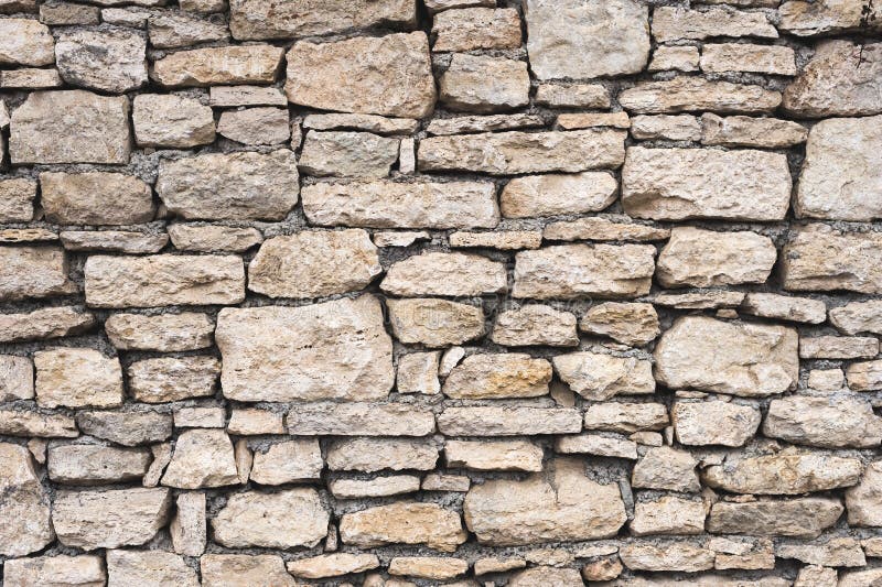 Close-up Textured Background is an Irregular Natural Stone Wall Made of ...