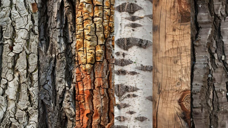 Close Up of the Textured Bark of Trees Stock Image - Image of closeup ...