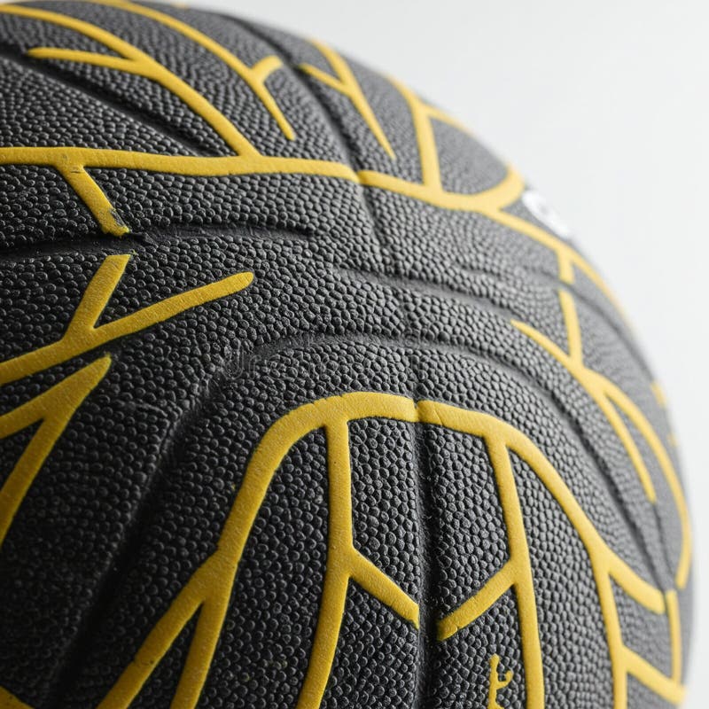 Close-up of a Textured Basketball Stock Illustration - Illustration of ...