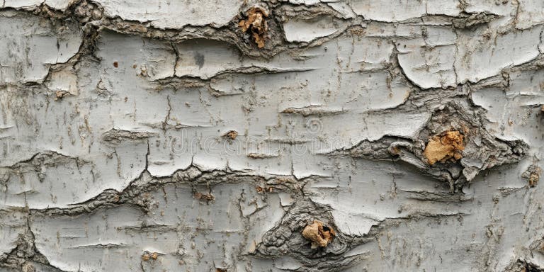 Close-up of Textured Birch Tree Bark Showcasing Natural Patterns and ...