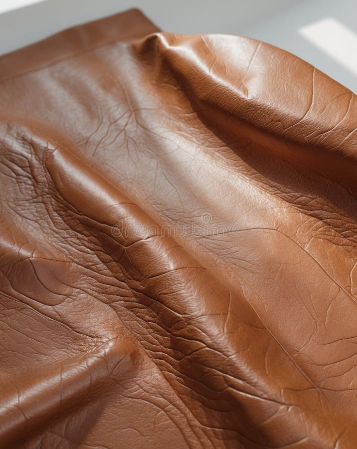 Close Up of Textured Brown Leather Surface. Stock Photo - Image of monochrome, scenery: 369623608