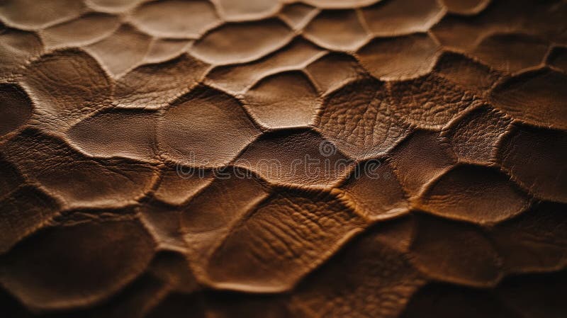 Close-up of Textured Brown Leather Surface with Geometric Pattern ...