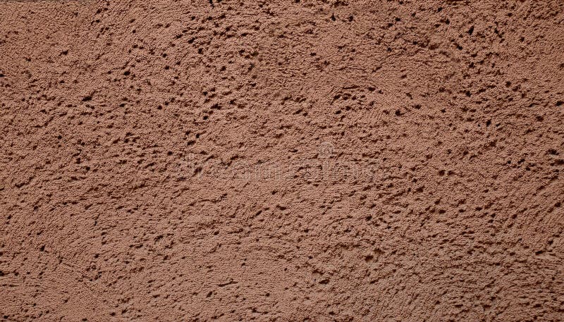 Close-up of a Textured Brown Plaster Wall with Uneven Surface. Stock ...