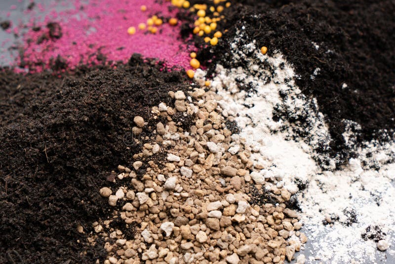 Close-up Textured of Clean Soil for Cultivation As a Background. Stock ...