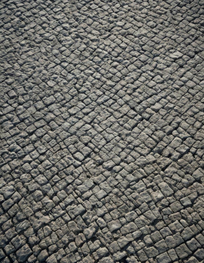 Close-up of Textured Cobblestone Pavement Stock Image - Image of paving ...