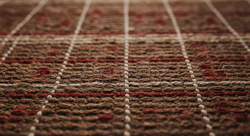 Close-up of a Textured Fabric with a Grid Pattern. the Fabric Features ...