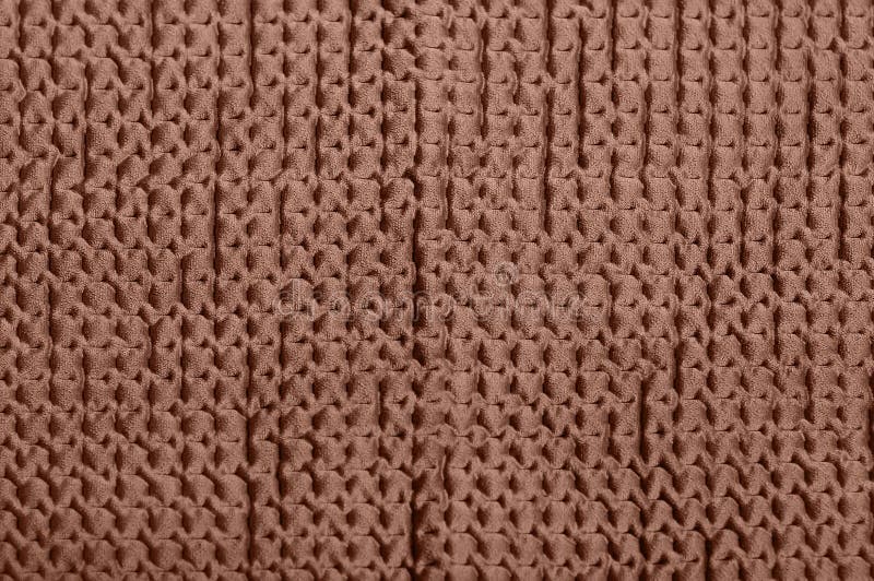 Close-up of Textured Fabric in Mocha-mousse Color Stock Photo - Image ...