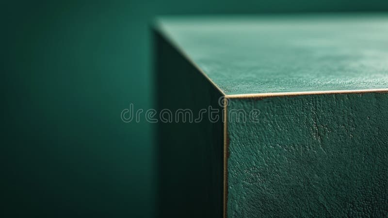 Close-up of a Textured Green Cube Corner Stock Photo - Image of ...