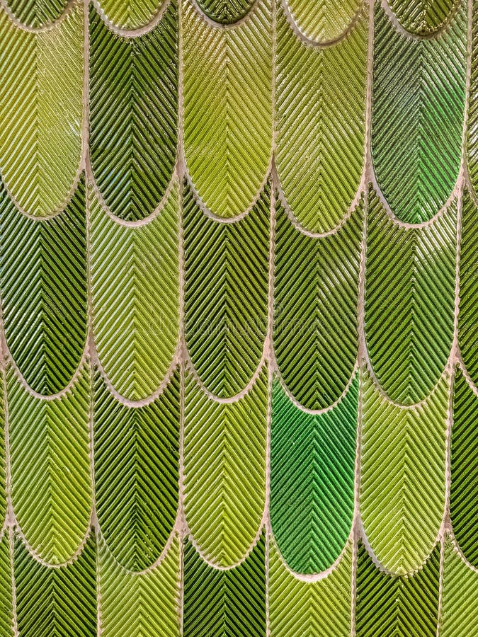 Close-up of Textured Green and Yellow Patterned Tile Surface ...