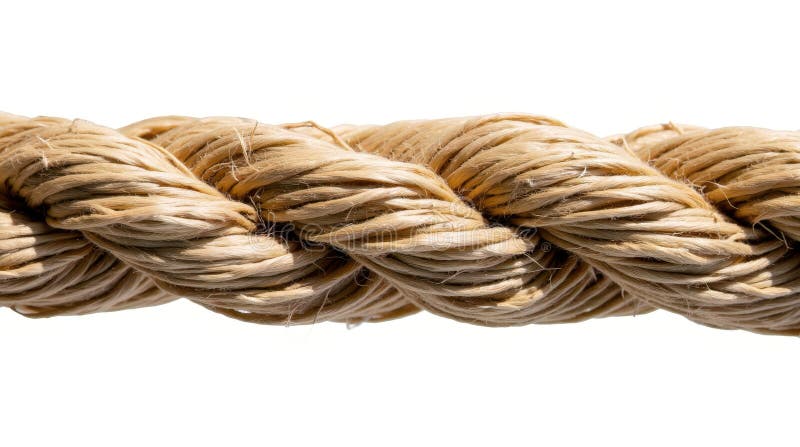 A Close-up of a Textured Hemp Rope Stock Illustration - Illustration of ...