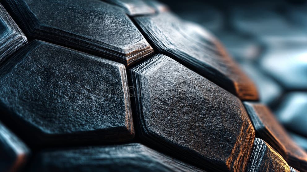 Close-up of Textured Hexagonal Pattern Highlighting Eco-friendly ...