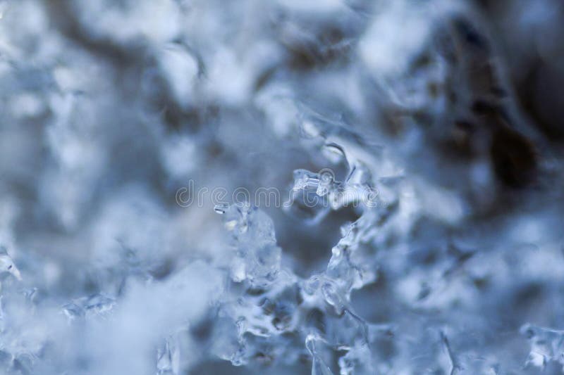 Snow Cover Near the River, Close-up Shot of Ice Stock Photo - Image of ...