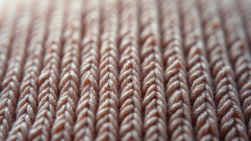 Close-up of Textured Knitting Pattern in Soft Beige Yarn Stock ...